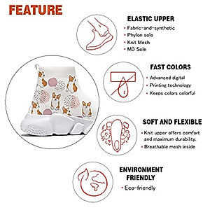 Hetios Women's Fashion Sneakers Lightweight Breathable Walking Shoes Running Shoes Casual Sports Shoes Size 6