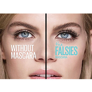 Maybelline Volum' Express Falsies Volumizing, Washable Mascara, Blackest Black, 2 Count