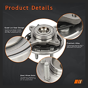 DRIVESTAR 515042 Front Left/Right Wheel Hub & Bearing Assembly for Ford Expedition, for Lincoln Navigator 2002 03 04 05 06, 2WD, 6 Lug w/ABS