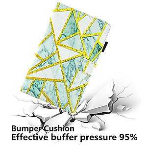 Fire HD 8 Case (2016/2017/2018 Release),Chgdss Cartoon Cute Case, Smart Cover Flip Leather Case with Stand Feature Ultra Slim PU Leather Cover,for Amazon Kindle Fire HD 8 (2018/2017), Golden Square