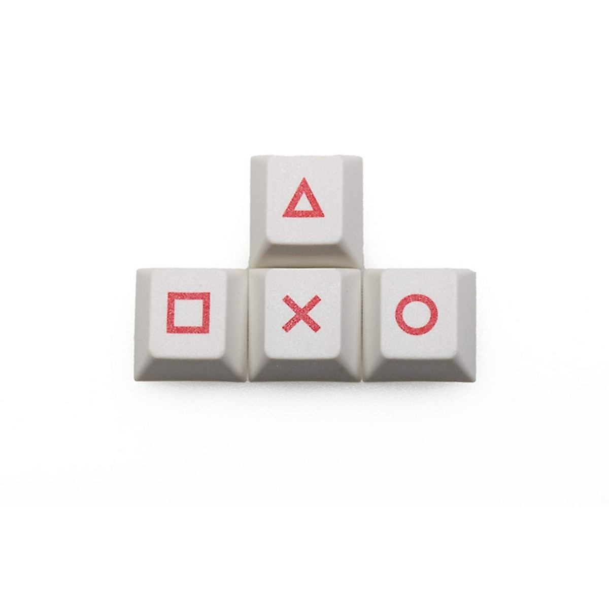 Arrow WASD PS4 PBT Keycaps Dye-Sublimation R1 Direction Key Caps Cherry Profile Keyset for Cherry MX Switches Mechanical Gaming Keyboards (White 02)