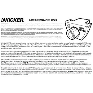 Kicker CXARC Remote Control for KICKER CX-Series Amplifiers