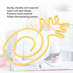 HERCHR 100Pcs Gold Cute Paper Clips, Pineapple Shaped Small Paperclips Bookmark Clips for Office School Supplies Wedding Invitations Crafts Scrapbooking