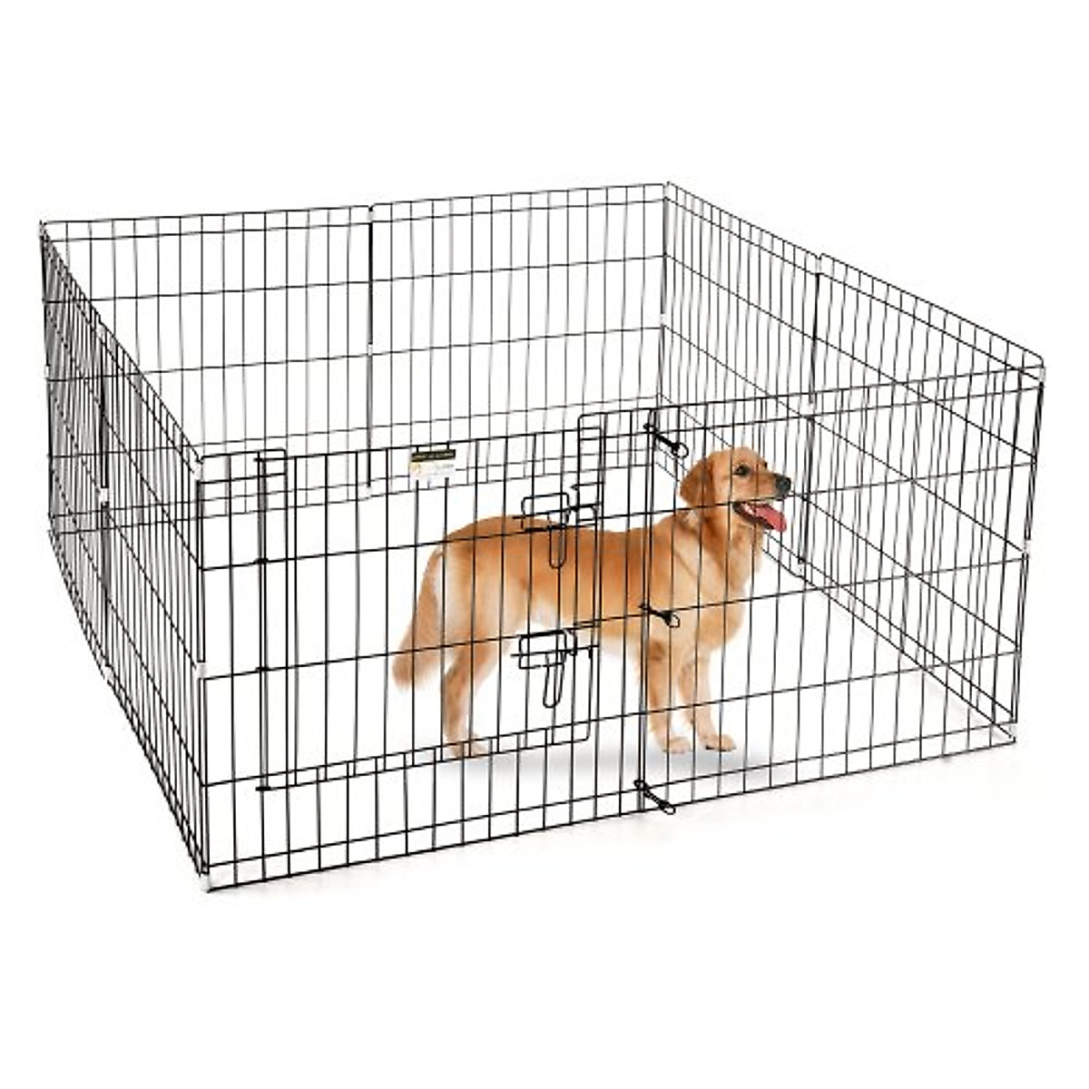 Pet Trex 24" Exercise Playpen for Dogs Eight 24" x 24" High Panels with Gate
