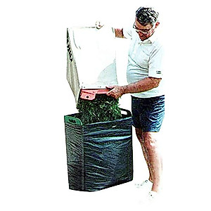 Bag Butler® Lawn and Leaf Trash Bag Holder Holds 30-42 Gallon Bags Open For Easy Filling. No Assembly Required. Made in U.S.A.