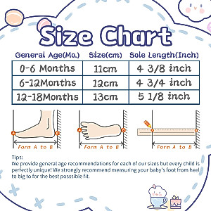 Oamico Infant Baby Girls Mary Jane Flats Non Slip Rubber Sole with Bownot Toddler First Walkers Princess Wedding Dress Shoes