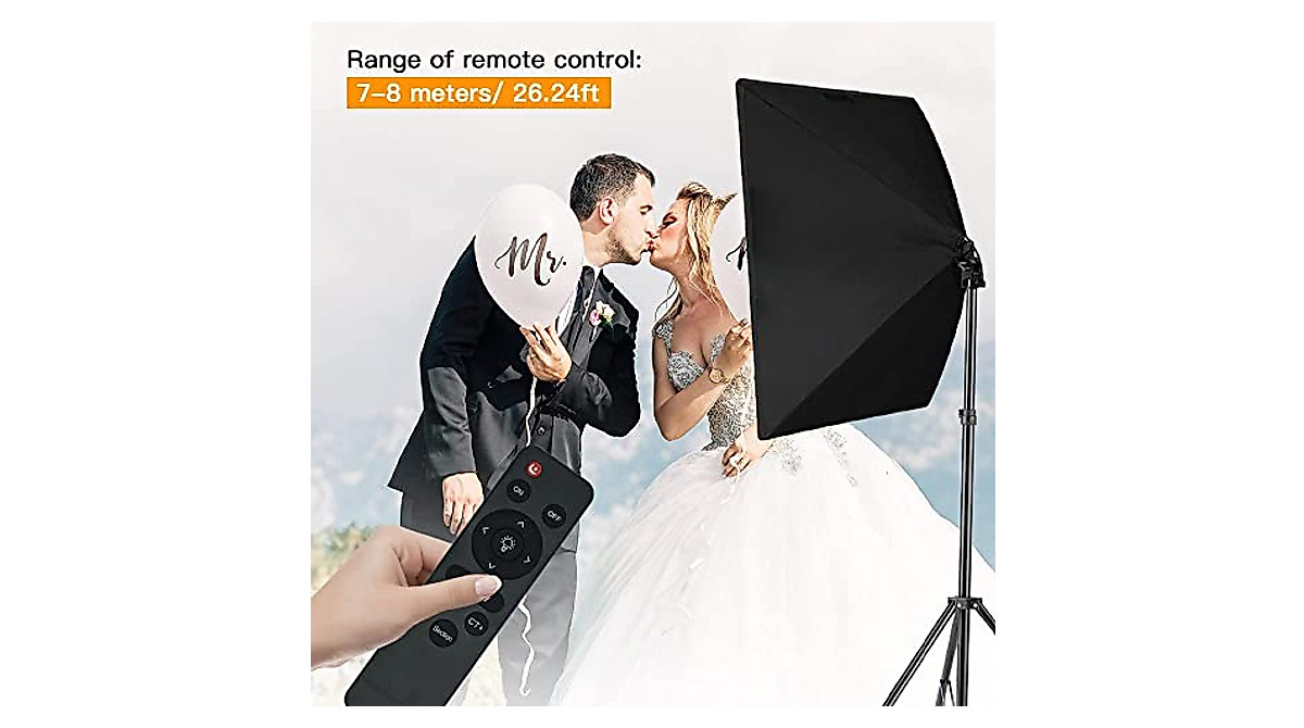 MOUNTDOG LED Softbox Lighting Kit for Pro Photo & Video