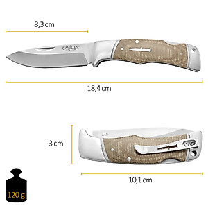 Camillus THE CLASSIC LOCK BACK / 7.25" OVERALL / 3.25" DROP POINT BLADE / 440SS