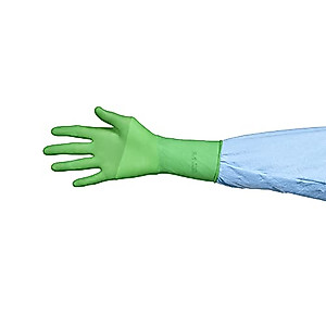 HALYARD Micro Surgical Glove, Synthetic Polyisoprene, 7.9 mil Thick, Individually Wrapped Pairs, Powder Free, Sterile, 6.5 Small, Green, SGL90065 (Box of 50 Pairs - 100 Total)