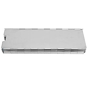 10 Pcs Outdoor Camping Gas Cooker Stove Wind screen Meet All You Needs Backpacking Camping for Other Outdoor Activities for Picnic Cooking(Silver)