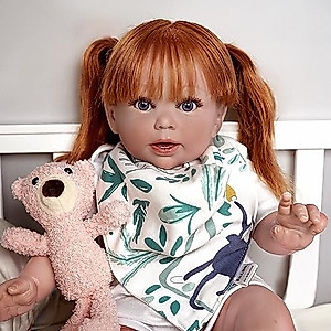 Miaio Reborn Baby Dolls, Reborn Dolls Girl17 Inch, Handmade Realistic Baby Doll Newborn Lifelike Dolls in Soft Vinyl and Weightd Body for Boy, Girl, Mother, Birthday Gifts, Weddings-A