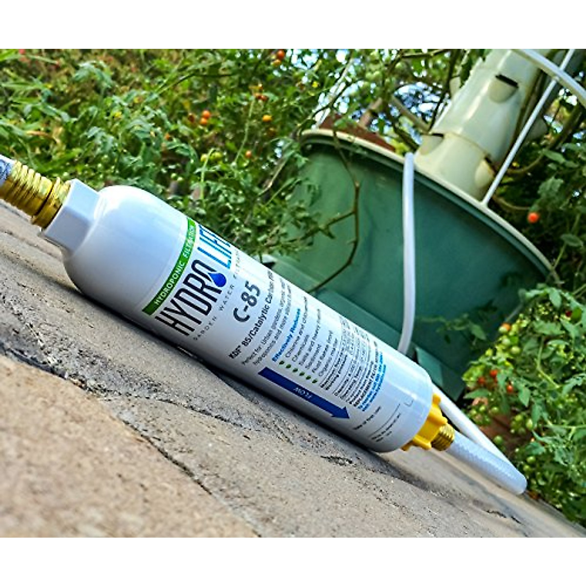 Hydro Life 52700 Inline Water Filter (with Flexible Hose Protector, Hydroponics C-85)