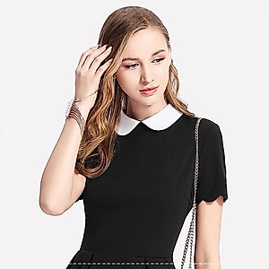 Joyci European New Women's Girls Faux False Collar Lapel Choker Peter Pan Necklace (02)