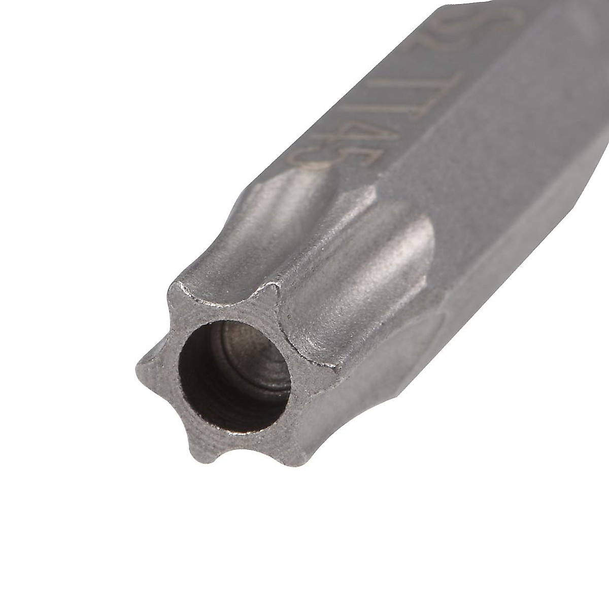 uxcell 2 Pcs T45 Magnetic Torx Screwdriver Bits, 1/4 Inch Hex Shank 2-inch Length S2 Security Tamper Proof Screw Driver Kit Tools