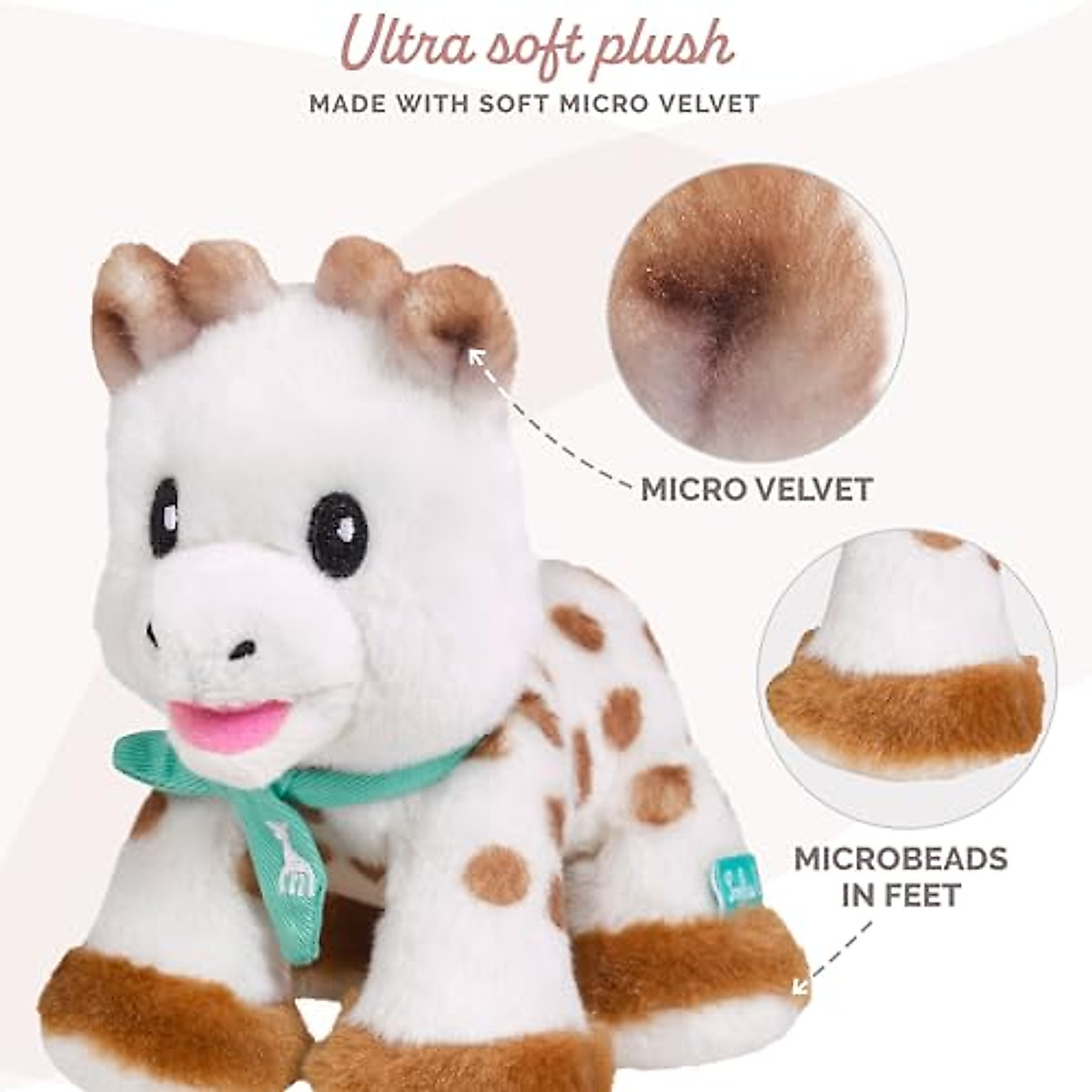 Sophie la girafe | Sweetie Baby Sophie Plush | Ultra Soft, Flexible & Easy to Grasp | Ideal for Travel | Awaken The Senses