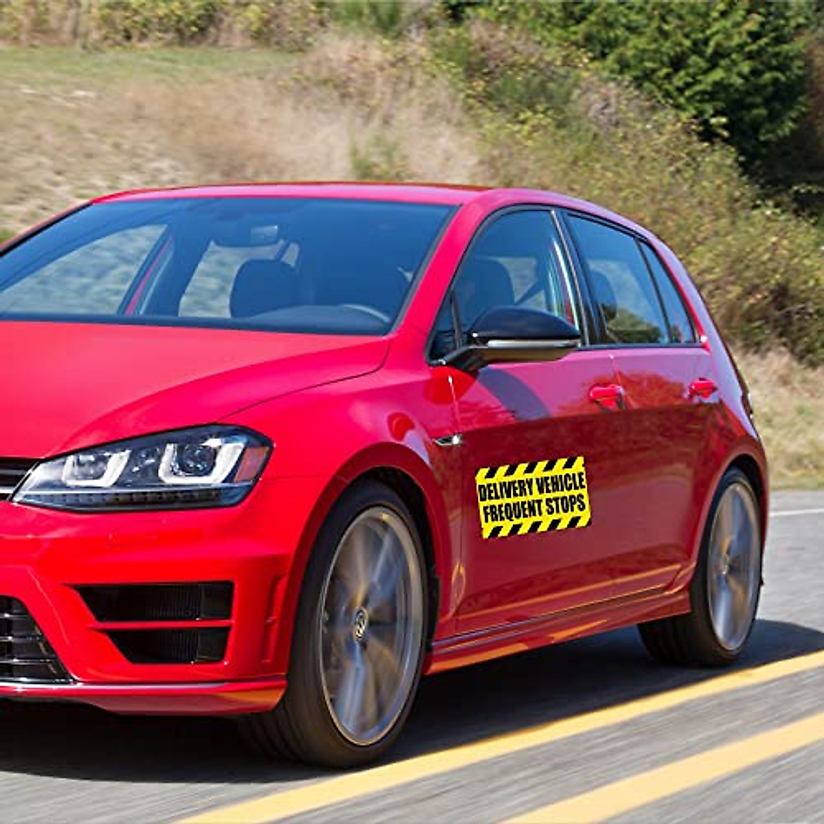 3 Pack Heavy Duty Magnetic Delivery Vehicle Frequent Stops Signs 2(11×7") 1(11"×3") Amazon Delivery Driver Car Sign For Flex Drivers, Doordash, Newspaper Delivery, Reflective At Night UPGRADED