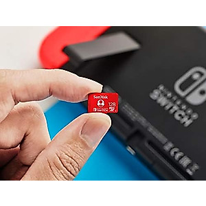 SanDisk 128GB microSDXC Card, Licensed for Nintendo Switch - SDSQXAO-128G-GNCZN