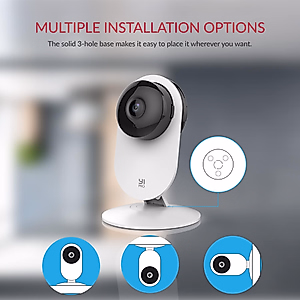 YI 4pc Security Home Camera, 1080p 2.4G WiFi Smart Indoor Nanny IP Cam with Night Vision, 2-Way Audio, AI Human Detection, Phone App, Pet Cat Dog Cam - Works with Alexa and Google