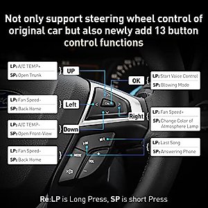 Car Radio Stereo for Ford Fusion Mondeo 2013 to 2019 Android 10.0 T-Style Head Unit Navigation 12.1 Inch IPS Touchscreen Build in Wireless Carplay WiFi Support DSP Sirius (Auto)