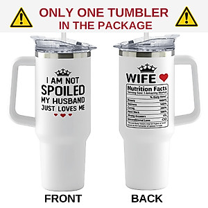 Gifts for Wife - Wife Gifts, Gifts for Her - Wedding Anniversary for Wife, Wife Birthday Gift Ideas, Christmas Gifts for Wife, Christmas Gifts for Her - I Love You Gifts for Her - 40 Oz Tumbler