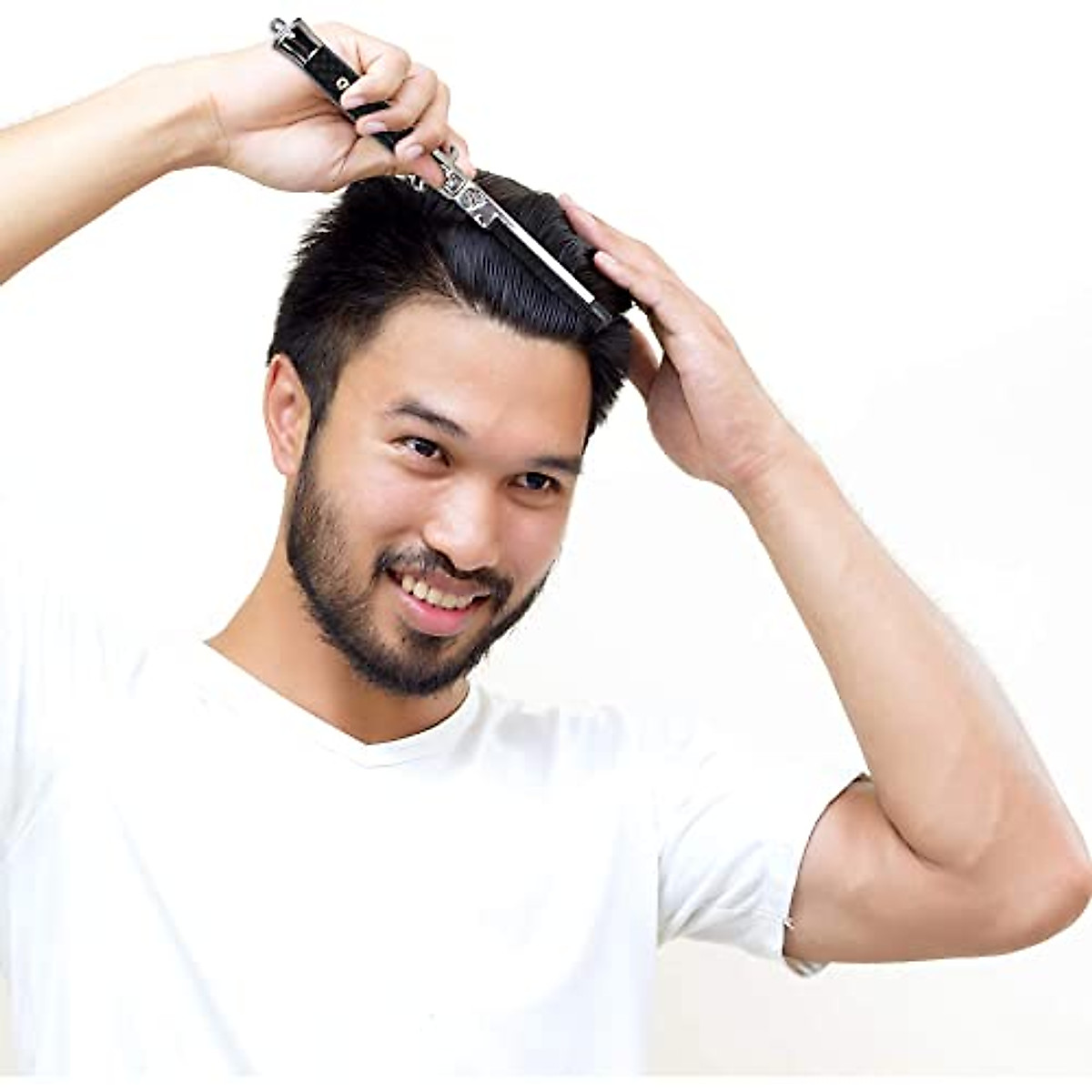 SwitchBlade Comb - (Pack of 4) Stainless Steel Novelty Switch Folding Pocket Combs Set Flick Comb for Hair, Beard or Mustache, Stocking Stuffers