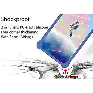 jioeuinly Case for Moto Thinkphone Case Compatible with Motorola Thinkphone Phone Case Cover [with Tempered Glass Screen Protector][Hard PC + Soft Silicone][Ring Support] [Luminous Effect] YGL-FXJ