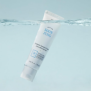 ETUDE House SoonJung 2x Barrier Intensive Cream 60ml (21AD) | Hypoallergenic Shea Butter Hydrating Facial Cream for Sensitive Skin, Water-oil Balance & Panthenol for Damaged Skin | K-beauty
