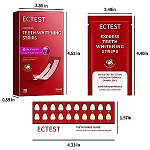 Teeth Whitening Strips for Teeth Sensitive, Professional Teeth Whitening Kit for Coffee Drinker, 28 Teeth Whitener Strips Coconut Flavor, 14 Treatments Easy to Use