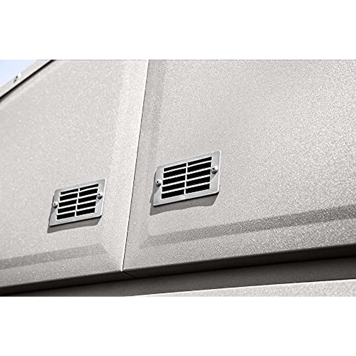 Arrow Shed Elite 12' x 14' Outdoor Lockable Gable Roof Steel Storage Shed Building, Cool Grey