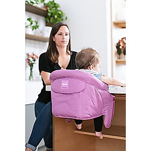 Inglesina Fast Table Chair - Award-Winning Baby High Chair for Eating & Dining - Compact, Portable & Foldable - Leaves No Scratches - for Babies 6-36 Months & 1-3 Year Old Toddler - Fuchsia Pink