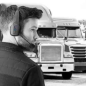BlueParrott B350-XT Noise Cancelling Bluetooth Headset – Updated Design with Industry Leading Sound and Improved Comfort, Hands-Free Headset with Expanded Wireless Range and IP54-Rated Protection