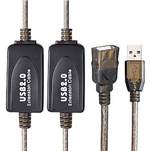 GGMTY 75 FT USB Extension Cable, USB 2.0 Type A Male to A Female Active Repeater Extension Cable 75 ft, High Speed 480 Mbps