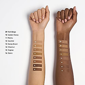 Ruby Kisses Mineral Pressed Powder Foundation, Medium to Full Coverage Natural Finish 0.35 Ounce (Chestnut)