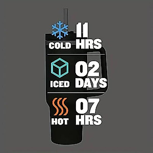 Extourber 40 OZ Tumbler with Handle and Straw, Insulated Water Tumbler for Home,Office or Car - Reusable Iced Coffee Cup,Double Vacuum Stainless Steel Travel Coffee Mug,Keep Hot/Cold for Hours (Dune)