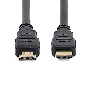 StarTech.com 6ft (2m) HDMI Cable - 4K High Speed HDMI Cable with Ethernet - UHD 4K 30Hz Video - HDMI 1.4 Cable - Ultra HD HDMI Monitors, Projectors, TVs & Displays - Black HDMI Cord - M/M (HDMM6)