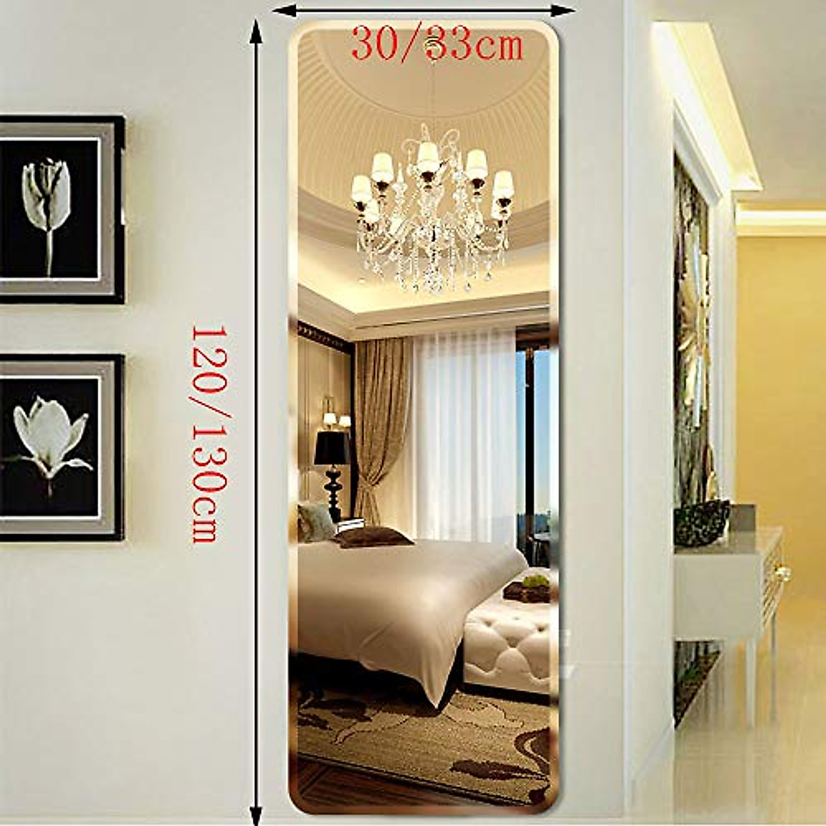 mirror Full-Length, Wall-Mounted Female Home Frameless Clothing Store
