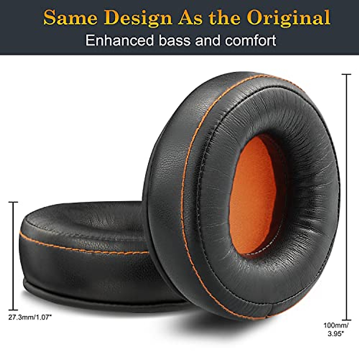 SOULWIT Ear Pads Cushions Replacement, Earpads for SteelSeries Siberia 800 (X800, P800), Siberia 840, SteelSeries H, 9H Gaming Headset, with Softer Protein Leather - Black