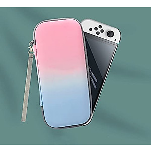 Pink Carry Case Made For Nintendo Switch/Switch OLED Console Custom Name Games with10 Games Cartridges Protective Travel Case for Gamers Kids Gift for Girls Women NC1