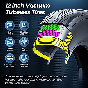 eAhora DOT Approved M8 Electric Motorcycle for Adults, 37MPH 2000W Motor 60V 30Ah Lithium Battery 40 Miles Range, Vacuum Tires Full Suspension Dual Hydraulic Brakes, 1-2 Persons Street Legal Bike