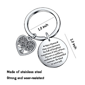 Expecting mother Gift Baby Announcement Gift for New Mom Keychain New mother Jewelry pregnancy Keychain pregnancy Jewelry mother to be Gift baby shower Jewelry Expectant mom Keychain