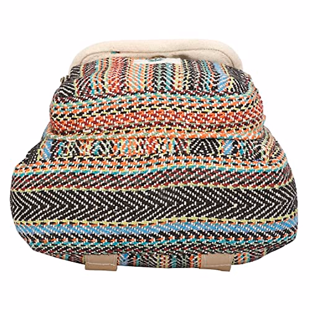 LONGING TO BUY Hemp Small Backpack, Hemp Backpack For Men & Women (Green Multi)