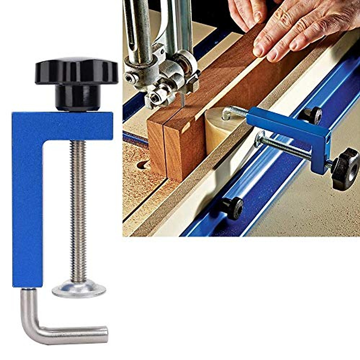 Wood Craft Clamps, Rustproof Multifunction Small Carpenter Clamp, Flexible Fixing G Clamp, for Woodworking Hand-Operated Tool Easy to Operate Industry(100 models)