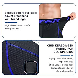 X-TIGER Men's Bike Shorts 5D Padded Cycling Shorts for Men, Mountain Road Bicycle Riding UPF 50+ Cycle Shorts Zipper Pockets