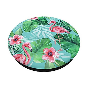 Flamingo Cute Tropical Animal lovers Gift PopSockets PopGrip: Swappable Grip for Phones & Tablets