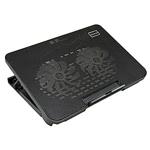 Laptop Cooler Cooling Pad, Dual Fan USB Powered Gaming Cooling Pad Stand High Speed Laptop Cooling Pad for 14in 15in 17in Devices
