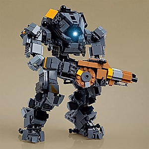 HzrYod Ion-Class Titan Action Figure Building Model Kit, Creative Anime Game Mecha Robot Action Figures Mechina Armor Building Block Toy, Collectible Christmas Birthdays Gift for Kids Adult (888Pcs)