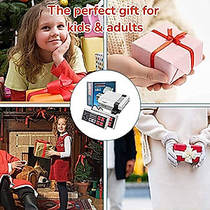 Retro Game Console,Classic Game System Built in 620 Games and 2 Classic Controllers,AV and HDMI HD Output Plug and Play Video Games for Kids and Adult