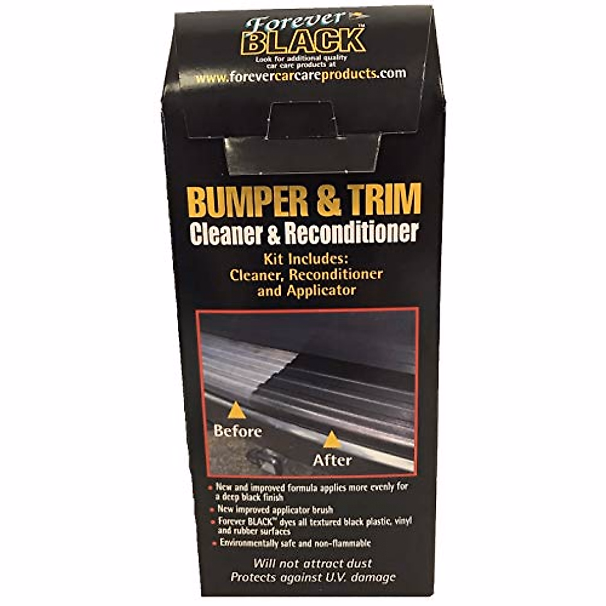Forever Black Bumper & Trim Kit (NEW Improved Formula & Larger Size)