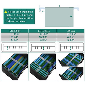 YITAHOME 2-Drawer Vertical File Cabinet with Lock, 20” Deep Mobile Metal Filing Cabinet for Legal/Letter Size, Pre-Built Office Storage File Cabinet Except Wheels Under Desk - Black