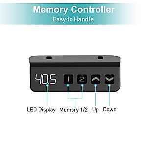 WOKA 40 x 24 Inches Electric Standing Desk,Adjustable Height Stand up Desk with Memory Controller, Sit Stand Desk for Home Office, Adjustable Motorized Desks with Splice Board, Black
